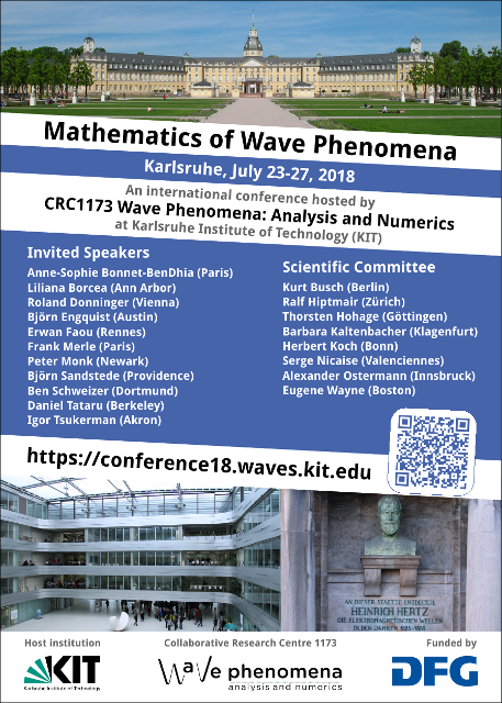 Conference on Mathematics of Wave Phenomena, July 23–27, 2018 ...